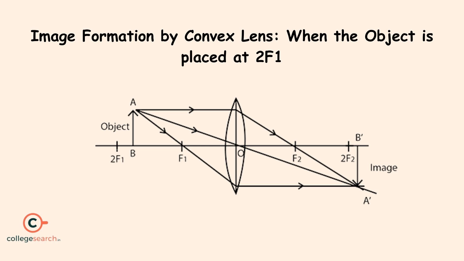 Convex Lens Image Formation - Ray Diagram, Focal Length, Formula ...