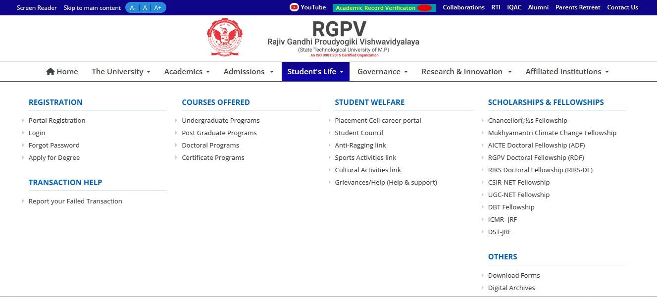 RGPV Results 2024 (Out) @ rgpv.ac.in; Direct Link to Download Marksheet ...