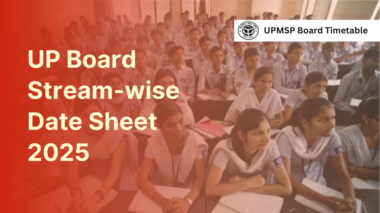 UPMSP Time Table 2024-25 (Stream Wise): Check Out and Download the UP ...