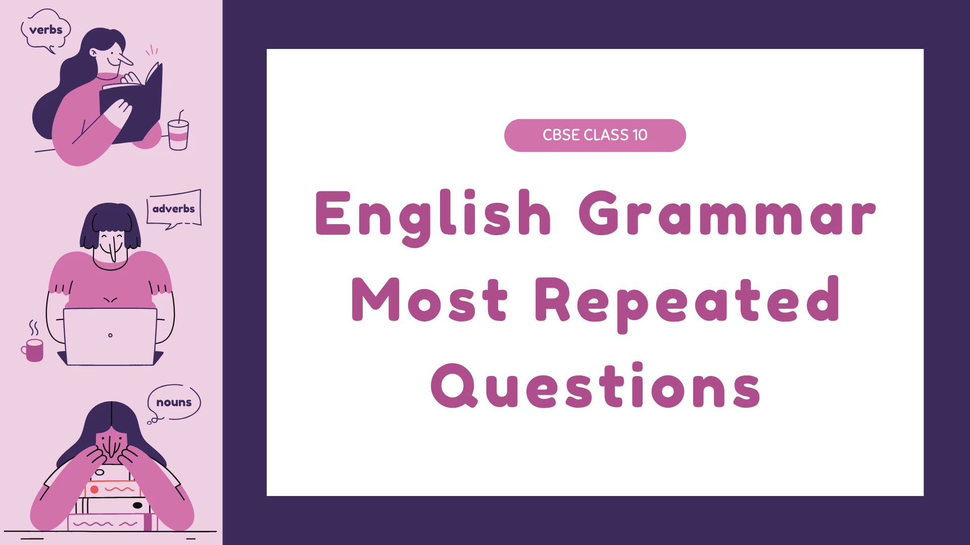 CBSE Class 10 English Grammar Most Important Questions: Download CBSE ...