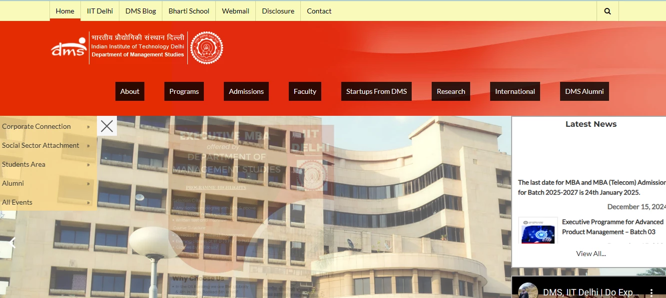 IIT Delhi MBA: Form, Placement, Cutoff, Fees, Selection Process, and ...