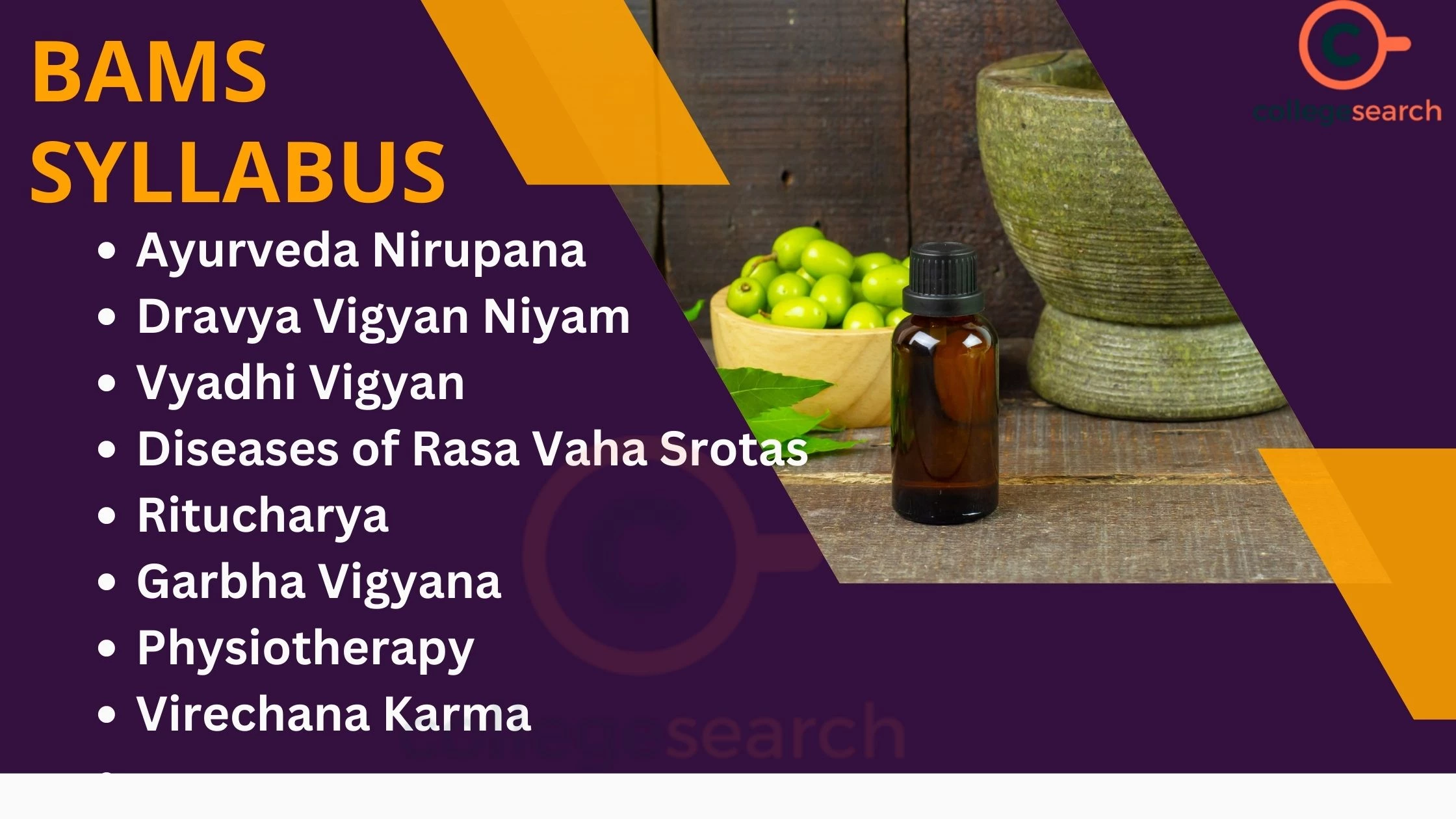 BAMS Syllabus and Subjects 2024: Year-wise, Books, Colleges | CollegeSearch