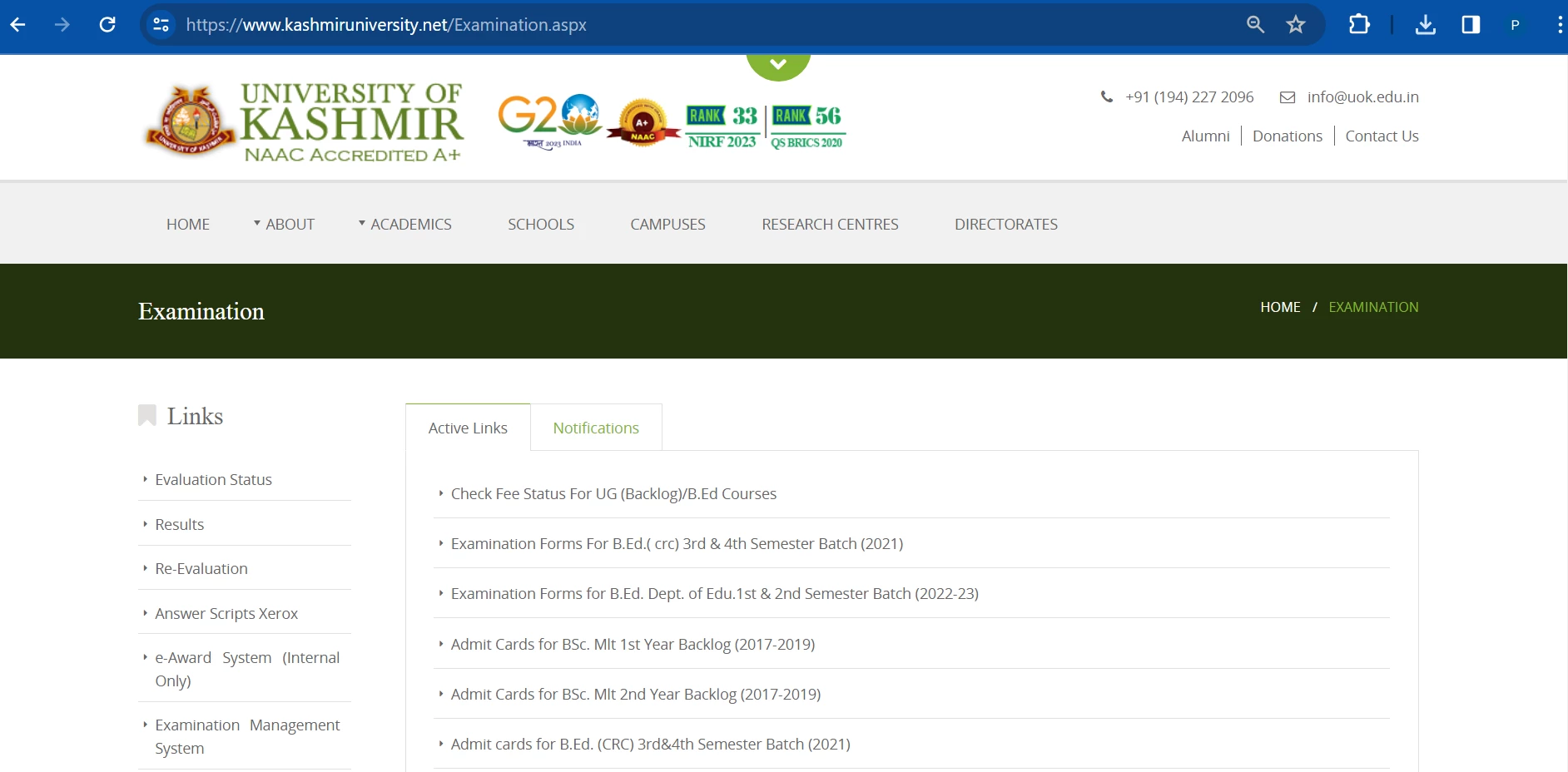 Kashmir University Admit Card 2024 – Official UG Semester Exam Download