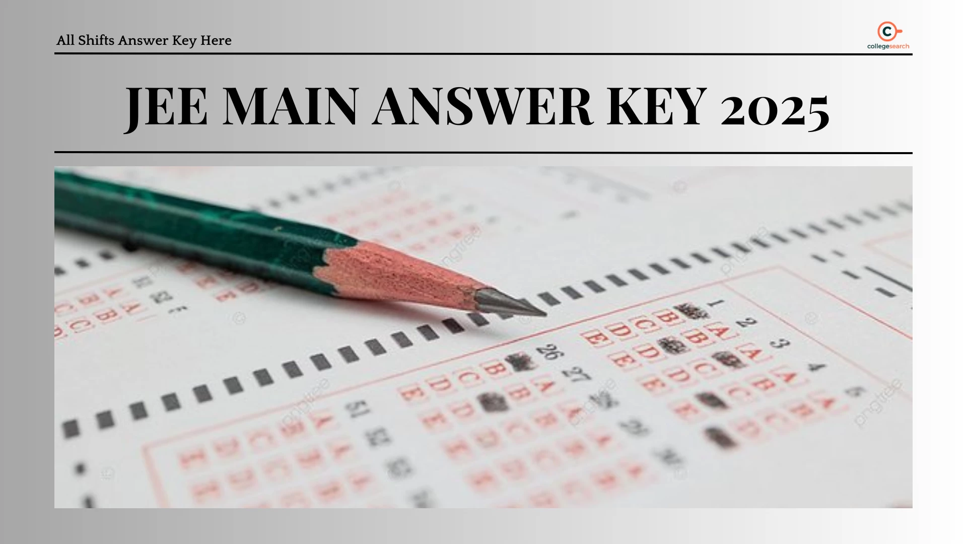JEE Main Answer Key 2025: Download JEE Main Provisional and Final ...