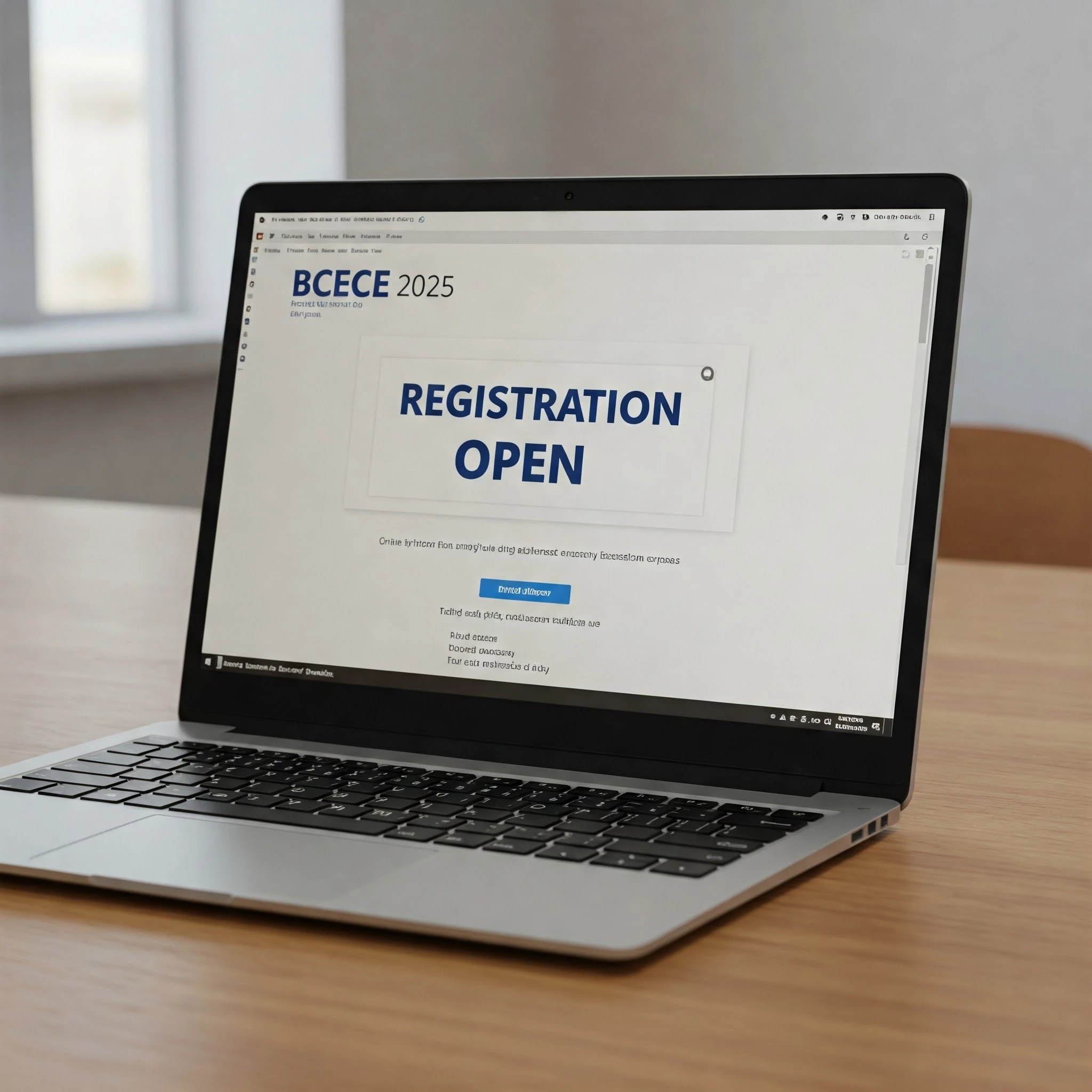 BCECE 2025 Registration Online, Direct link