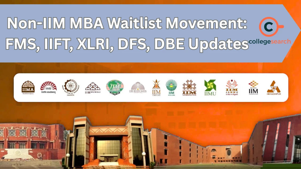 Non-IIM MBA Waitlist Movement 2024: FMS, IIFT, XLRI, DFS, DBE Updates