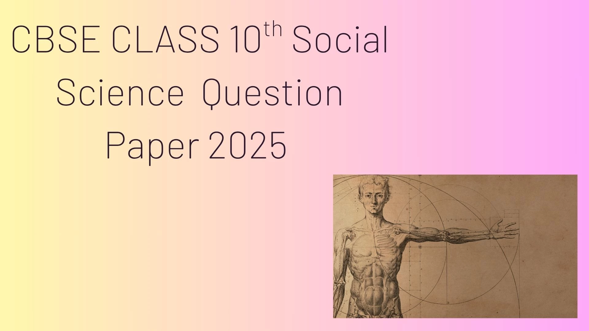 CBSE 10th Social Science Question Papers