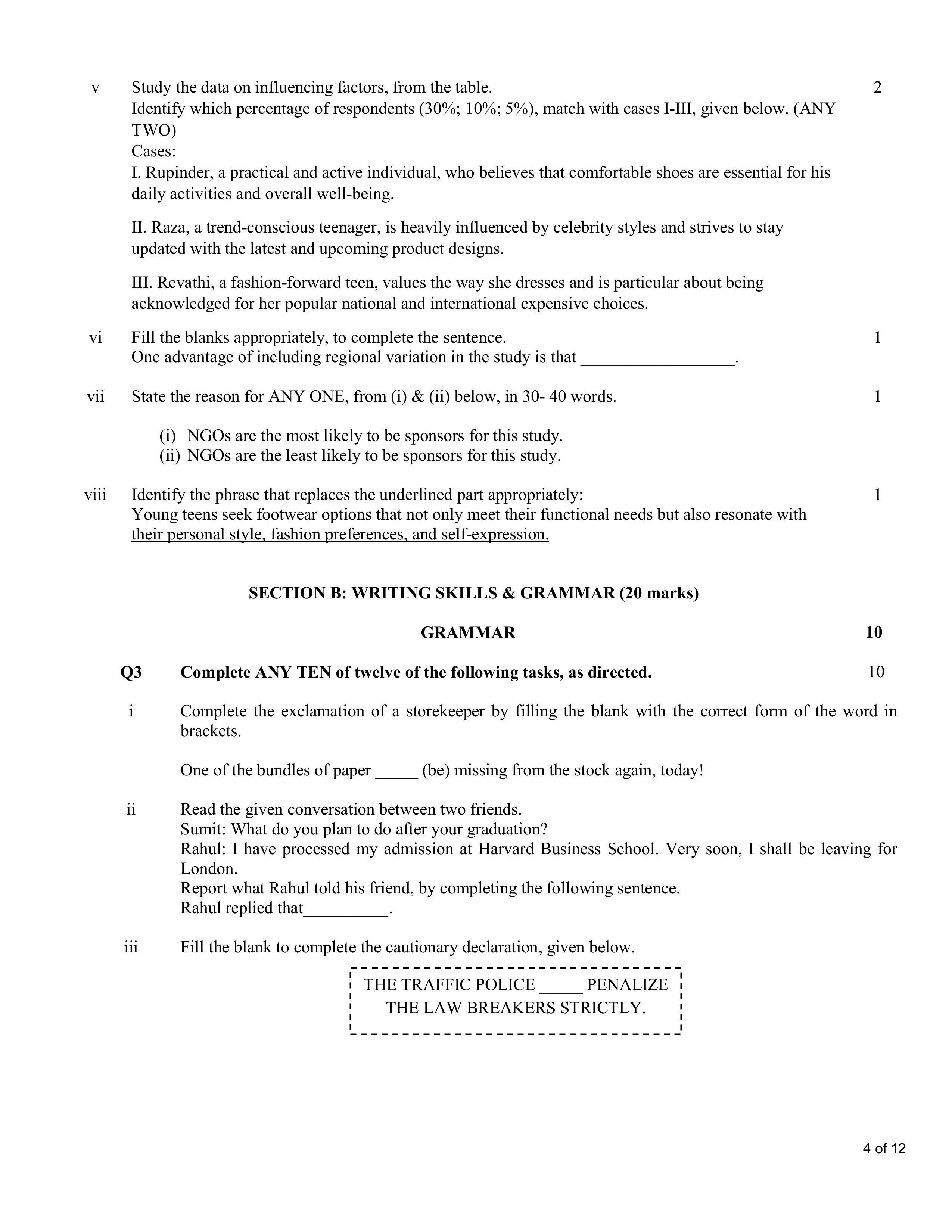 CBSE Class 10 English Question Papers 2024: Download CBSE 10 English ...