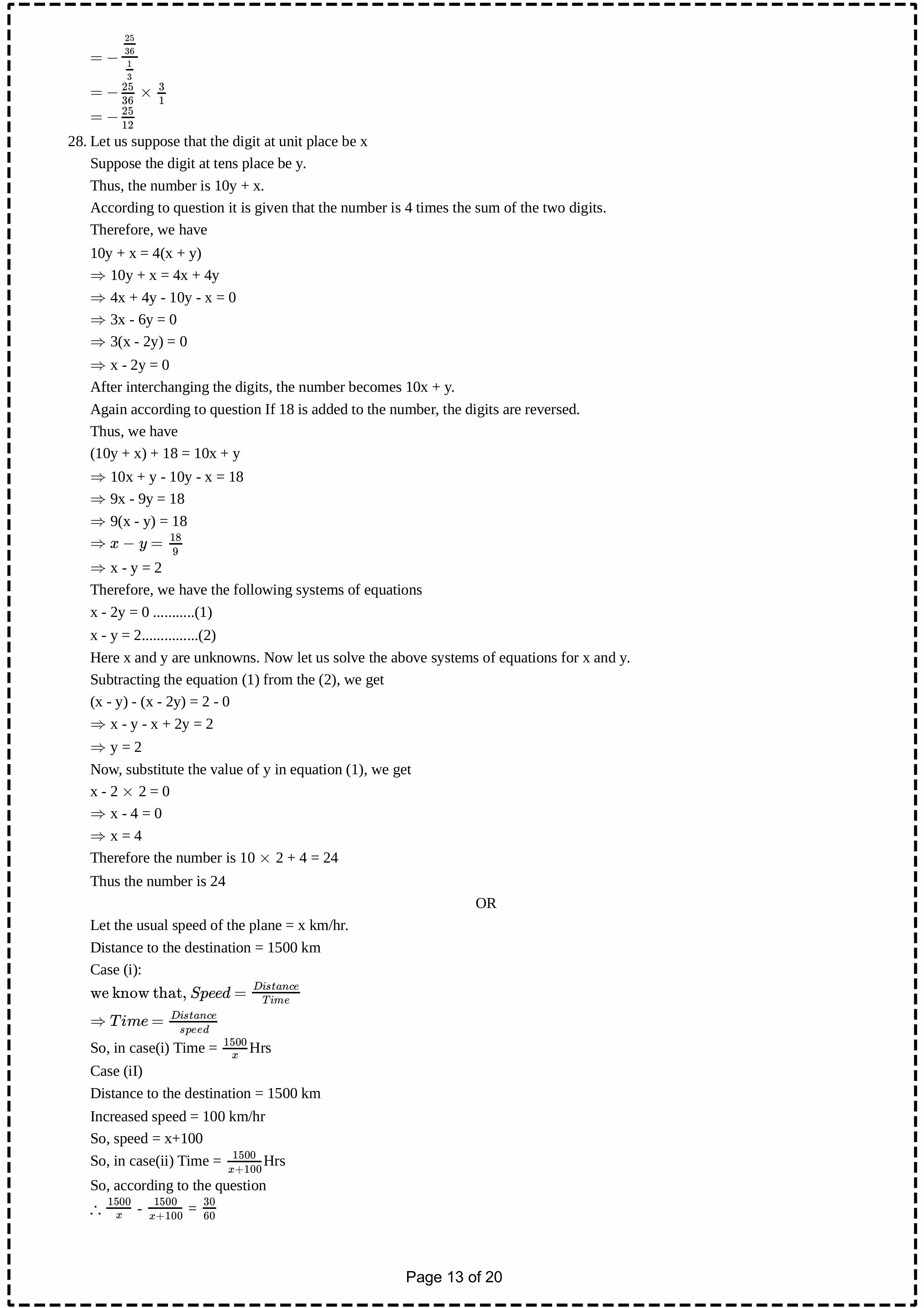 CBSE 10th Maths Previous Year Question Paper PDFs With Solutions 2024 ...