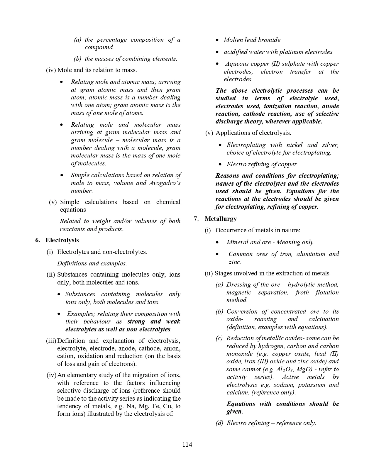 ICSE Class 10 Chemistry Syllabus 2025 – Official Exam Blueprint & PDF